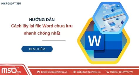 Hướng Dẫn Cách Lưu File Word Nhanh Chóng Và Chi Tiết Nhất