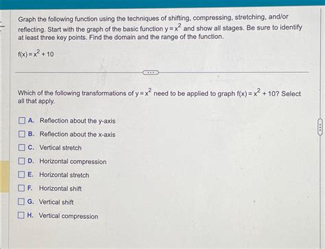 Solved Graph The Following Function Using The Techniques Of
