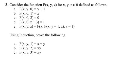 Solved 3 Consider The Function F X Y Z For X Y Z 2 0