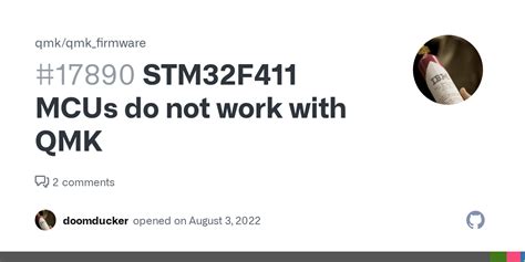 STM F MCUs Do Not Work With QMK Issue Qmk Qmk Firmware GitHub