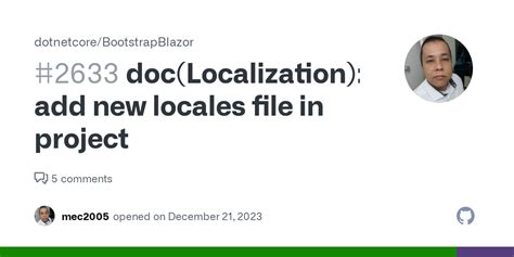 Doclocalization Add New Locales File In Project · Issue 2633