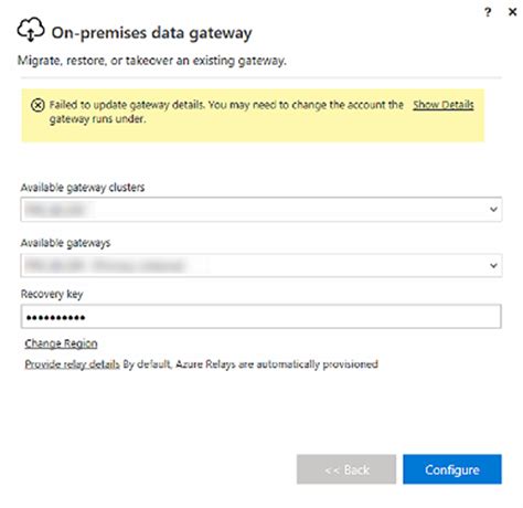 Solved Error Updating Gateway Configuration Microsoft Fabric Community
