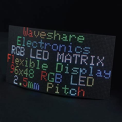 Flexible Rgb Full Colour Led Matrix Panel 25mm Pitch 96x48 Pixels The Pi Hut