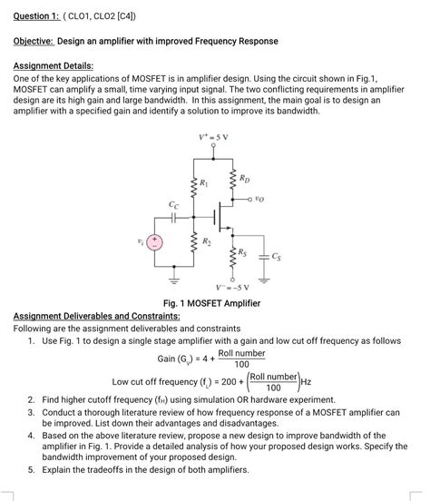 solved question 1 clo1 clo2 [c4] objective design an