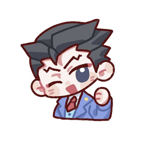 Phoenix Wright Ace Attorney Drawn By Bai Danbooru