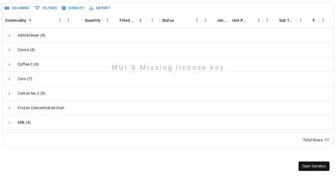 datagridpremiumdemo demo — mui x codesandbox