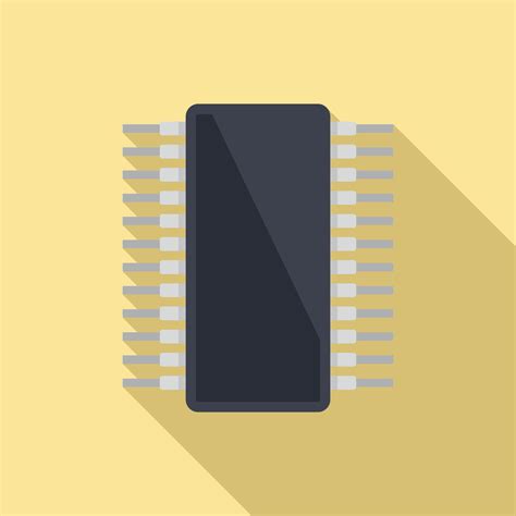 Processor Technology Icon Flat Vector Cpu Circuit Vector Art At Vecteezy