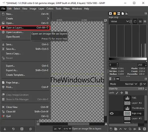 How To Add And Change Canvas Background Color In GIMP
