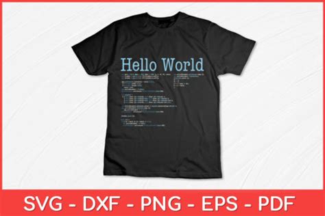 Hello World Computer Programming Languages Svg Design Karimoos