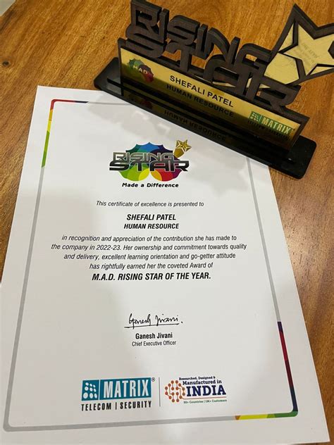 Shefali Patel On Linkedin Matrixians Matrixcomsec Grateful 61