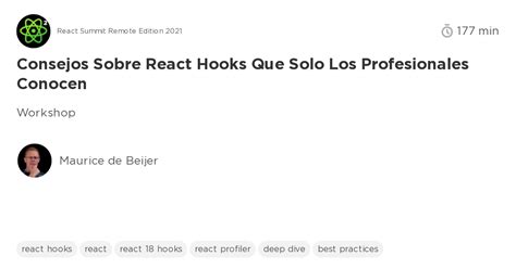 Consejos Sobre React Hooks Que Solo Los Profesionales Conocen Video Recording