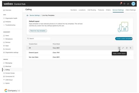 Configure And Manage Line Key Assignments In Control Hub