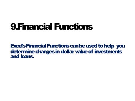 Useful Excel Functions And Formula Used Everywherepptx