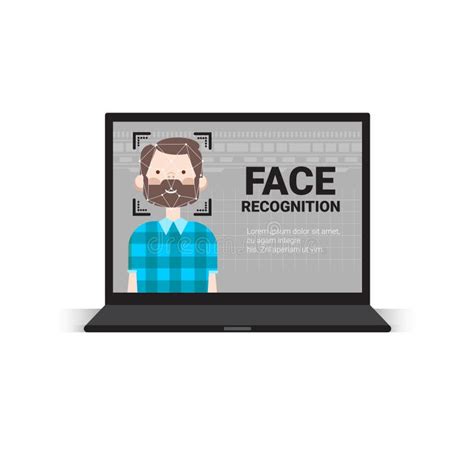 Face Identification Smart Phone Scan Male Face Modern Access Control
