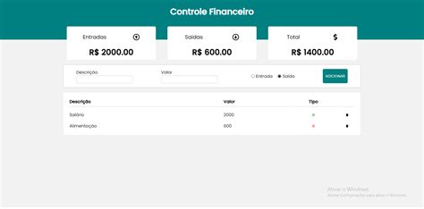 Github Lazarohenrique Controle Financeiro React Projeto Frontend Usando React E Localstorage