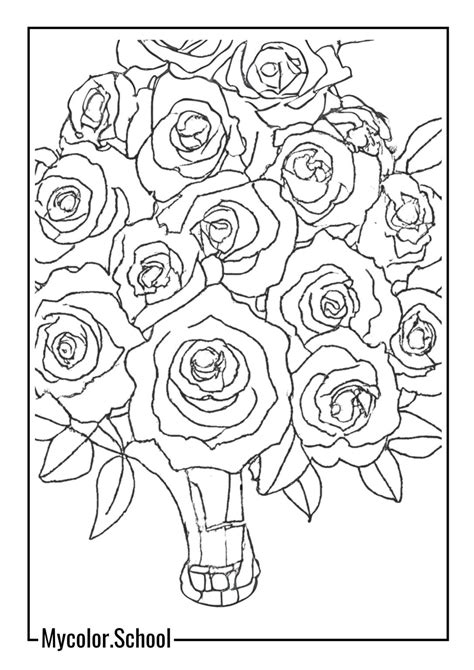 Страници за оцветяване на цветя 2 Страници за оцветяване безплатни