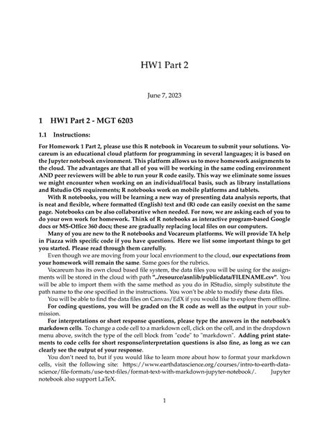 Hw1part2 Homework 1 Part 2 Hw1 Part 2 June 7 2023 1 Hw1 Part 2