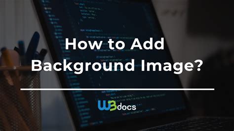 how to add background image in html