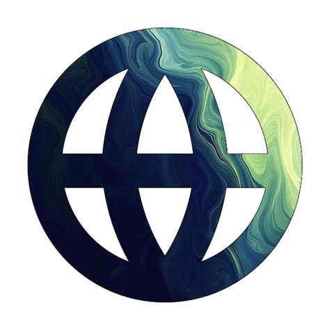 Image Icon Globe Luminous Gradient Background Premium Ai Generated Image