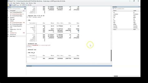 Simple Steps In Stata Video 7 Outliers And Winsorizing Youtube