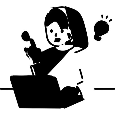 A Man Who Uses A Computer Inspiration Vector SVG Icon SVG Repo