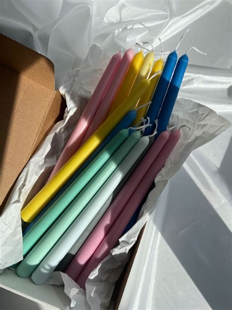 Столовые свечи Соевые свечи Свечи из воска Минимализм Эстетика Соевые свечи Свеча Свечки