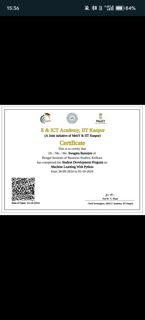 swagata banerjee on linkedin machinelearning python iitkanpur