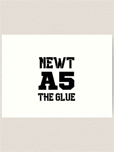 Newt A The Glue Art Print By KarolinaPaz Redbubble