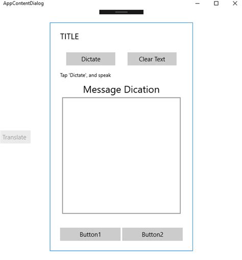 C Uwp Invoce Contentdialog As Service Using Dependency Injection