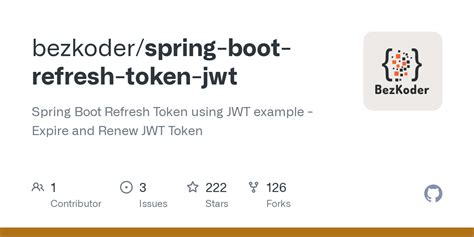 Github Bezkoderspring Boot Refresh Token Jwt Spring Boot Refresh Token Using Jwt Example