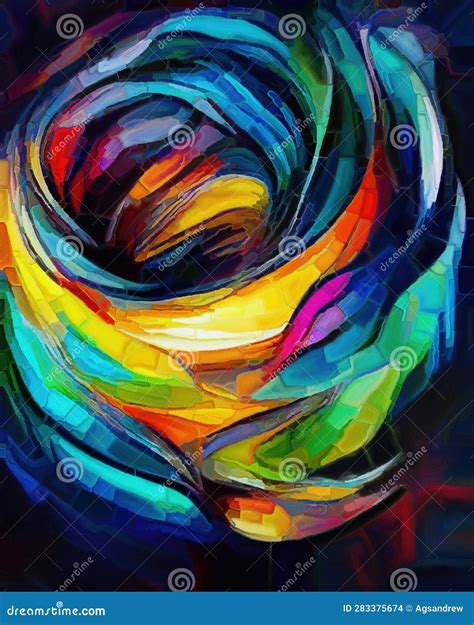 acceleration of colored canvas stock illustration illustration of