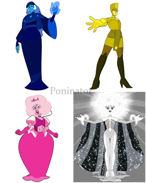 Steven Universe Diamond Redesigns By Poninator On Deviantart