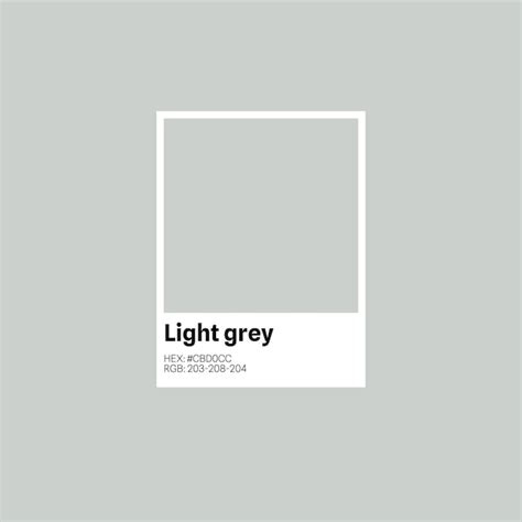 Пример цвета Hex Rgb с названием цвета Light Grey Премиум векторы