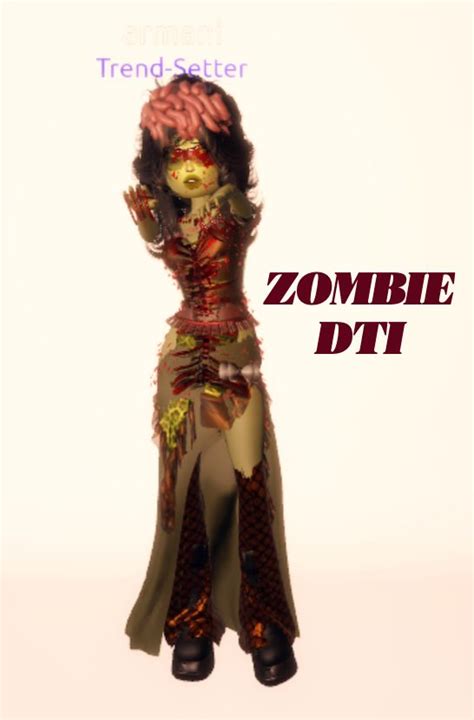 Zombie Look Dti In 2025 Zombie Dress How To Make Clothes Dress To Impress