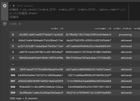 판다스 라이브 1강 실습 리뷰 데이터 로딩 확인 병합 칼럼명 변경 저장