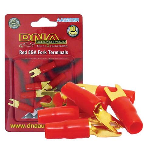 8 Awg Fork Terminal Red 10 Pack Tooltime Online