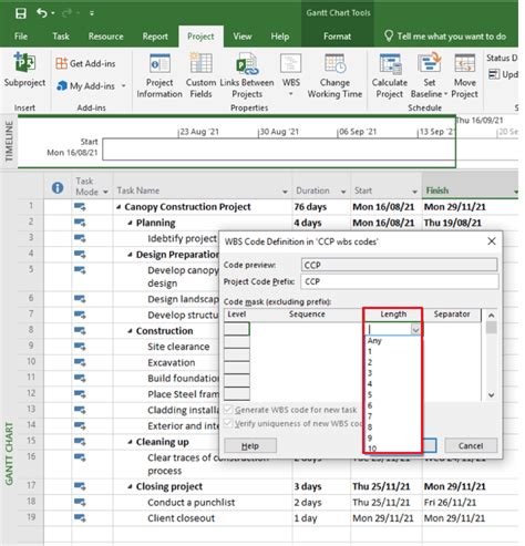 How To Use WBS Codes In Microsoft Project Tactical Project Manager
