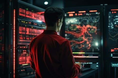 Premium Ai Image Engineers And Programmers Use Data Analytics