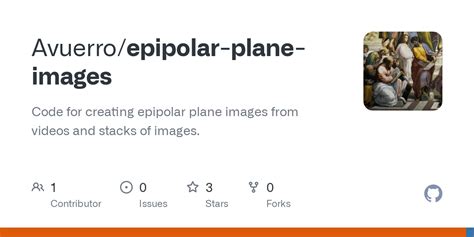 Epipolar Plane Images Epipolar Plane Image Ipynb At Main · Avuerro Epipolar Plane Images · Github