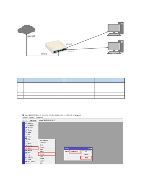 konfigurasi dasar router mikrotik minimal connect pdf