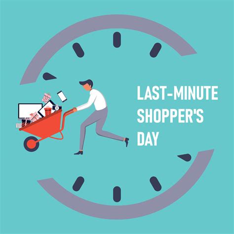 Last Minute Shoppers Day Background 14849954 Vector Art At Vecteezy