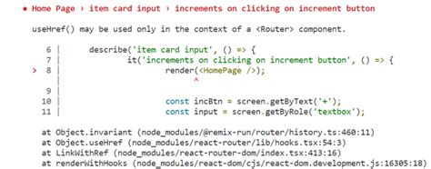 Testing My Code That Uses React Router Is Giving Me This Error Rreact
