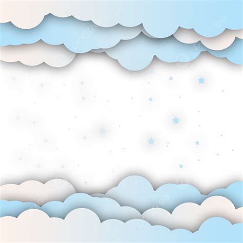 Blue Clouds Border Png Picture Cloud Blue Cute Border Clouds