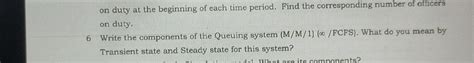 solved write the components of the queuing system