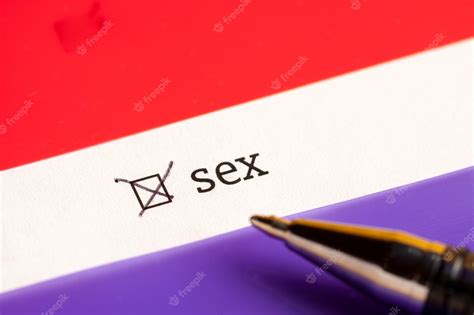 Premium Photo Checked Checkbox With Word Sex Questionnaire Concept