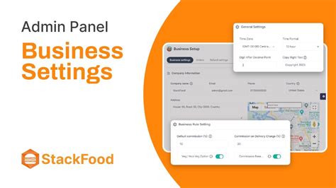 How To Do Business Settings In Stackfood Admin Panel 6amtech Youtube