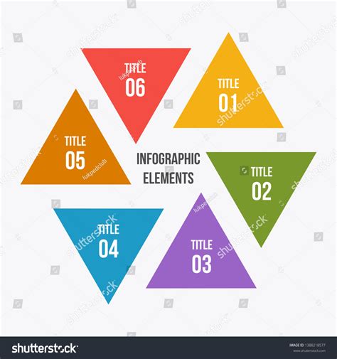 6 steps chart infographic diagram stock vector royalty free