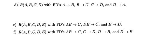 Solved Exercise 3 3 1 For Each Of The Following Relation