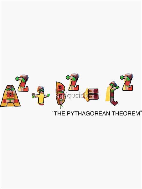 Lego Batman Robin Pythagorean Theorem Sticker For Sale By Sydgusick