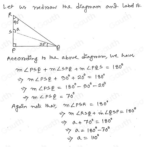 Solved The Diagram Shows Triangle PQR Work Out The Size Of Angle A Math